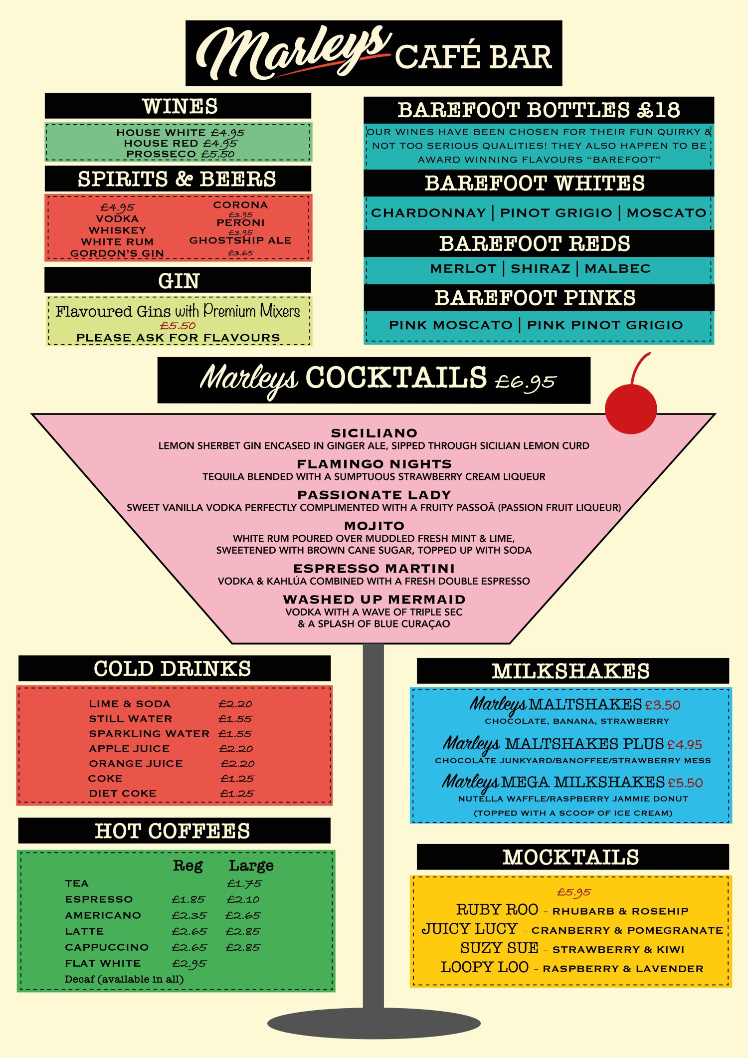 MARLEYS EVENING MENU 2 – Marleys Cafe Bar